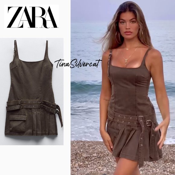 Zara | Dresses | Bloggers Fave Zara Waxed Mini Dress Nwt | Poshmark